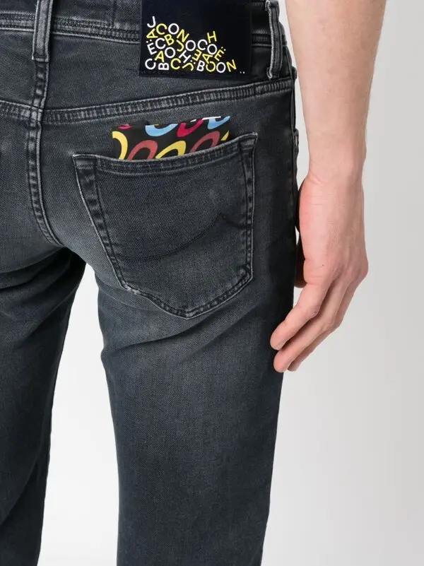 Jacob Cohen Slim-fit Dark Wash Denim Jeans - Blue