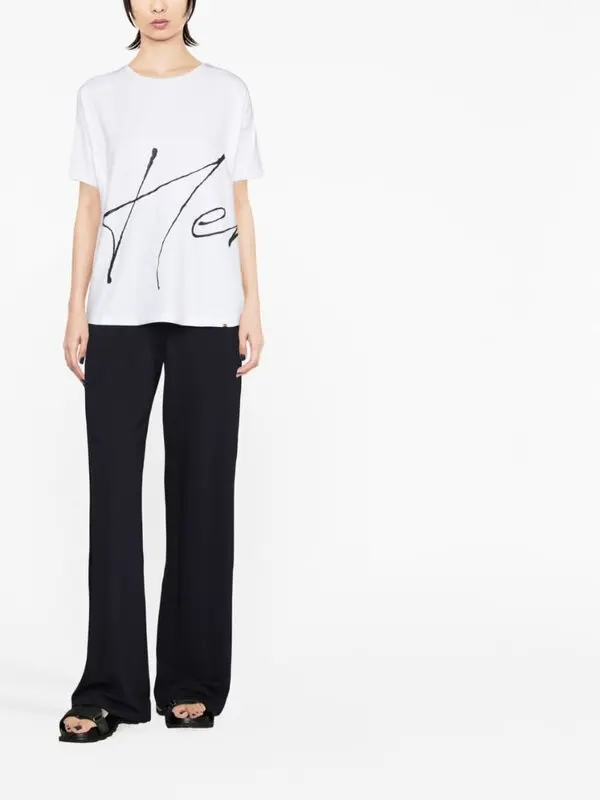 Herno Crew-neck Logo-print T-shirt