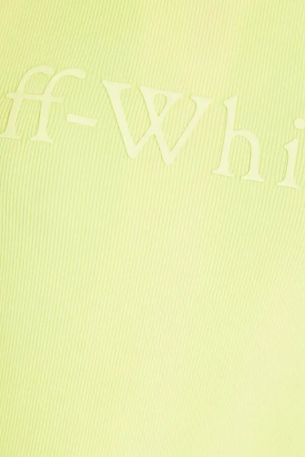Off-White Neon Printed Stretch-cotton Jersey T-shirt
