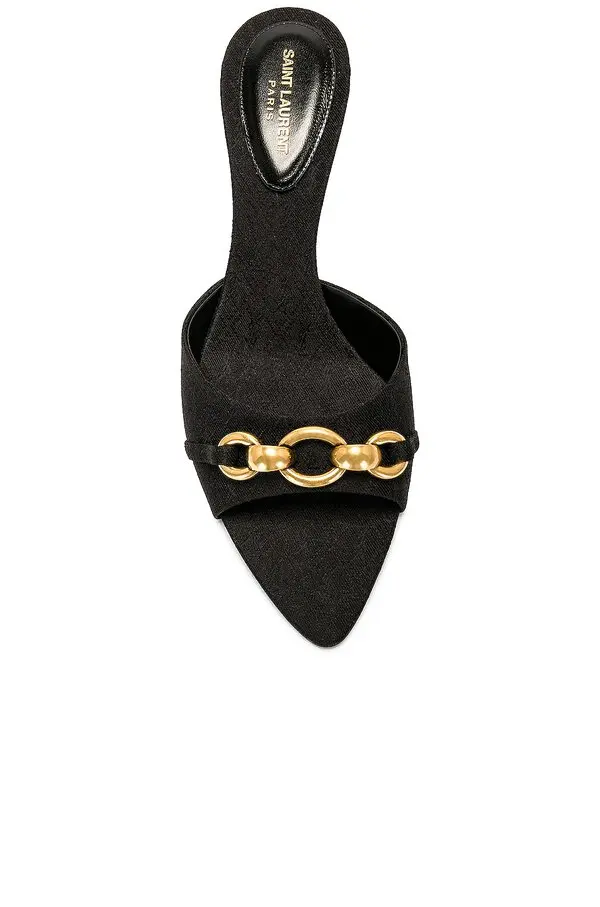 Saint Laurent Buckle Mule Sandal