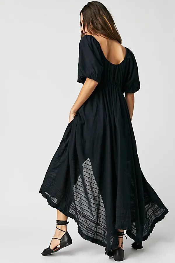Free People On My Level Maxi Dress - Black Combo | Editorialist