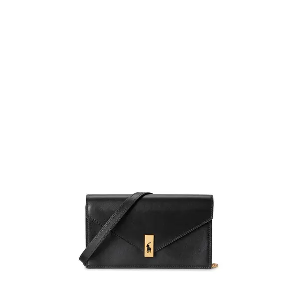 Ralph Lauren Polo Id Leather Chain Wallet & Bag