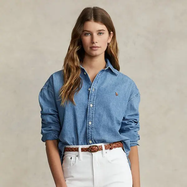 Ralph Lauren Oversize Denim Shirt - Zaia Wash
