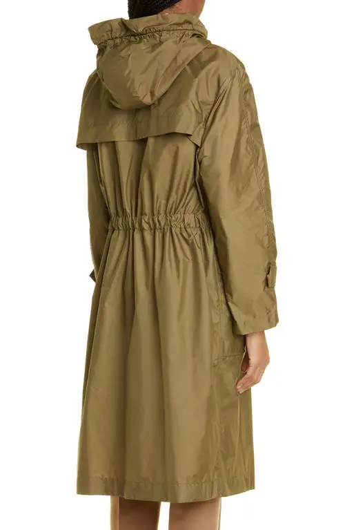 Moncler Hiengu Long Lightweight Coat - Military | Editorialist