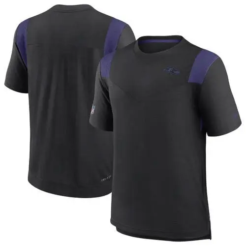 Nike Baltimore Ravens Sideline Tonal Logo Performance Player T-shirt - Black