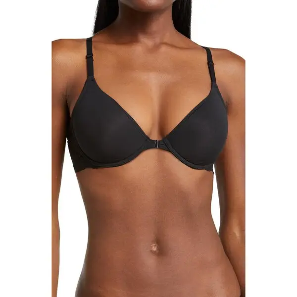 Natori Underwire Front Close Contour Bra - Black
