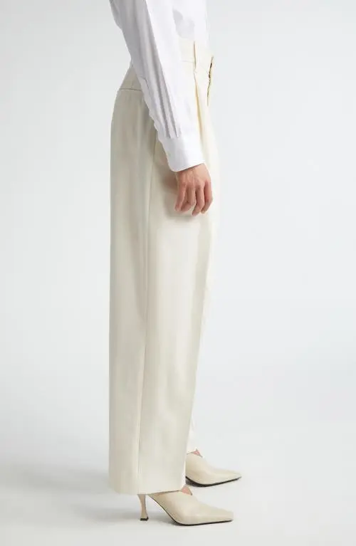 Maria Mcmanus Pleat Front Stretch Wool Trousers