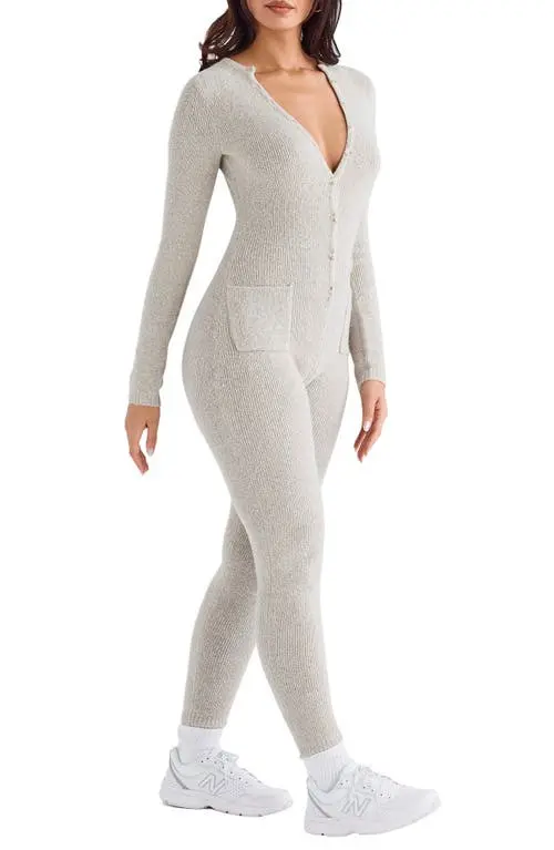 House Of Cb Tiggy Ribbed Lounge Jumpsuit