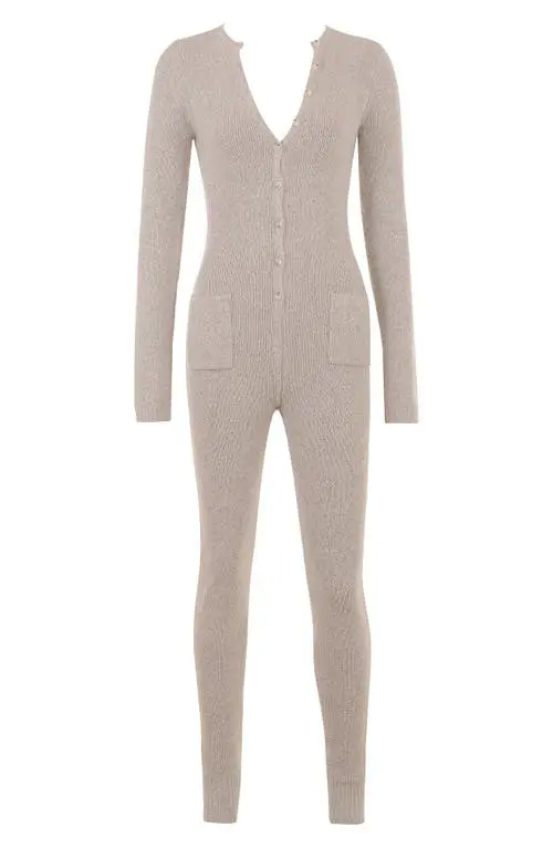 House Of Cb Tiggy Ribbed Lounge Jumpsuit