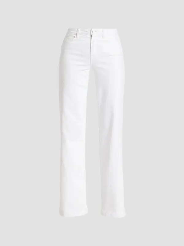 L'Agence Clayton High-rise Wide-leg. Jeans - Blanc