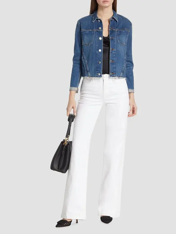 L'Agence Clayton High-rise Wide-leg. Jeans - Blanc