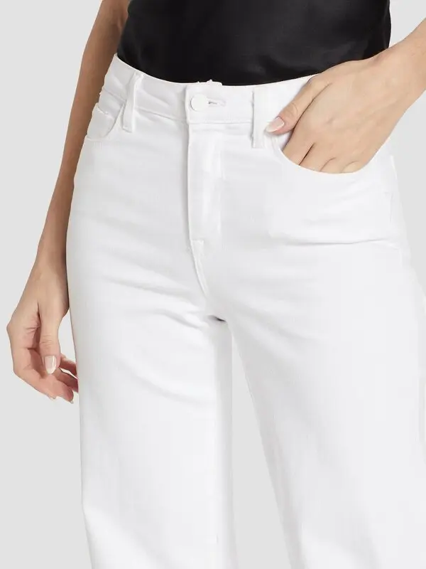 L'Agence Clayton High-rise Wide-leg. Jeans - Blanc