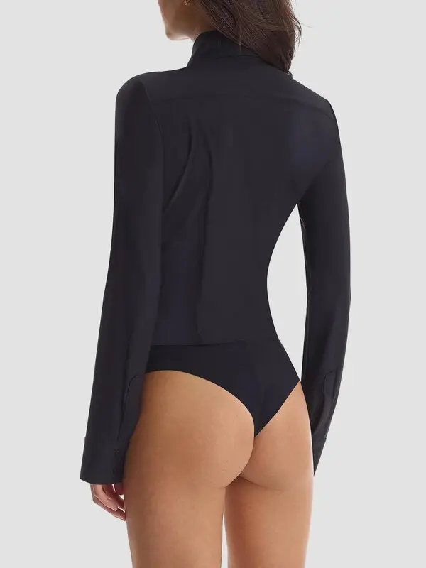Commando Classic Oxford Shirt Bodysuit - Black