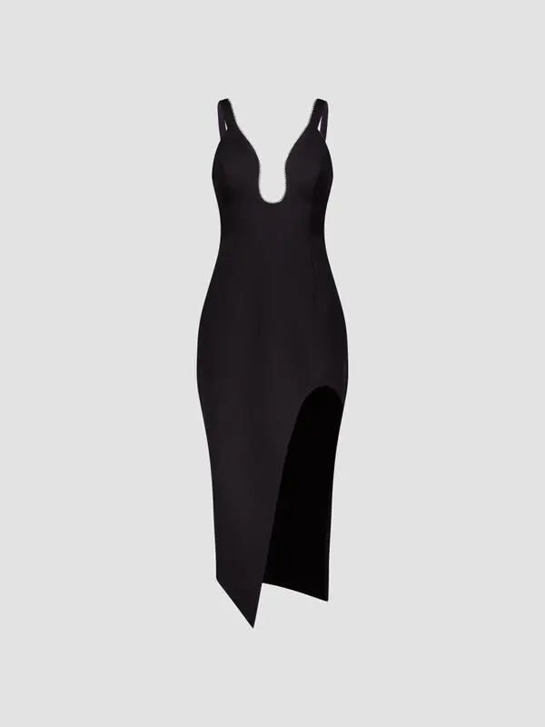 Bcbgmaxazria Embellished Sheath Midi-dress