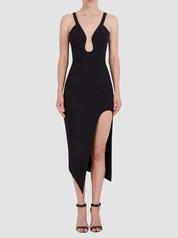 Bcbgmaxazria Embellished Sheath Midi-dress