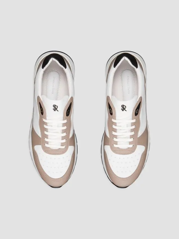 Stefano Ricci Calfskin Leather Sneakers - Brown