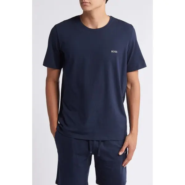 BOSS Stretch Cotton Lounge T-shirt - Dark Blue