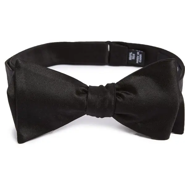 Nordstrom Silk Bow Tie - Black
