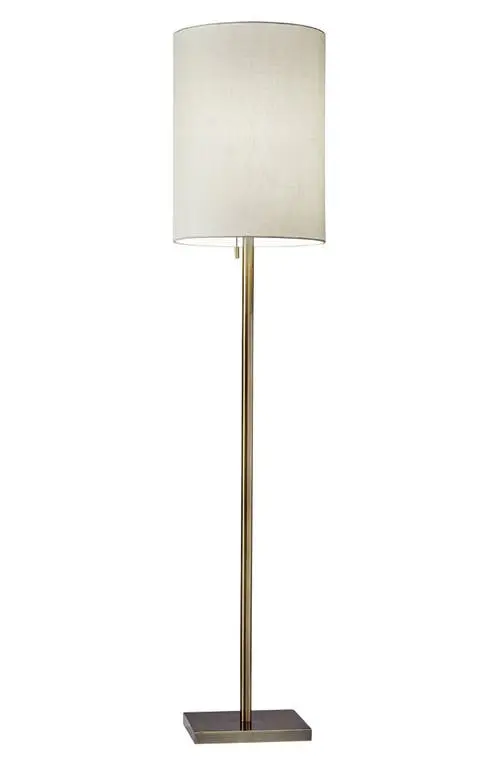 ADESSO Liam Floor Lamp - Antique Brass
