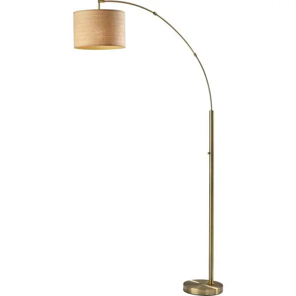 ADESSO Bowery Arc Lamp - Antique Brass