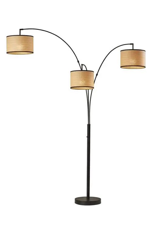 ADESSO Bowery 3-arm Arc Lamp - Black