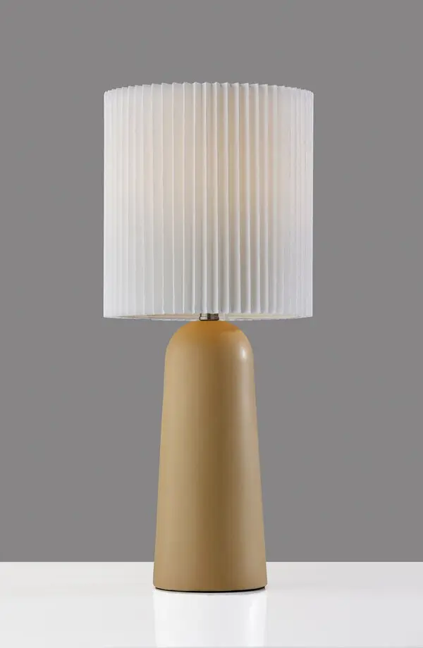 ADESSO Callie Table Lamp - Beige Ceramic