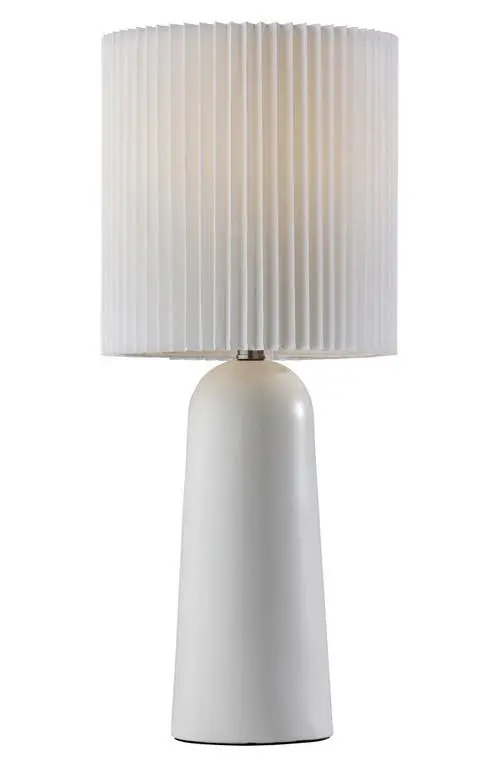 ADESSO Callie Table Lamp - White Ceramic