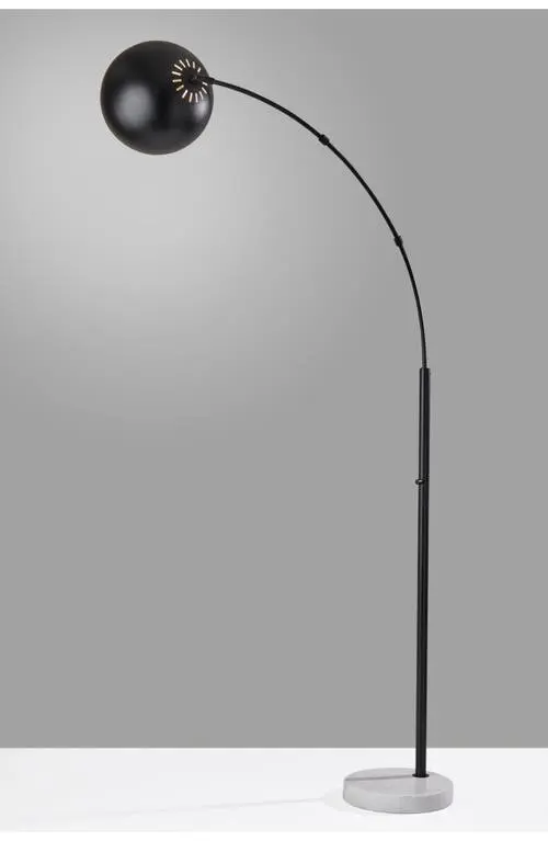 ADESSO Astoria Arc Floor Lamp - Black
