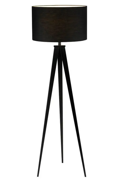 ADESSO Director Floor Lamp - Black