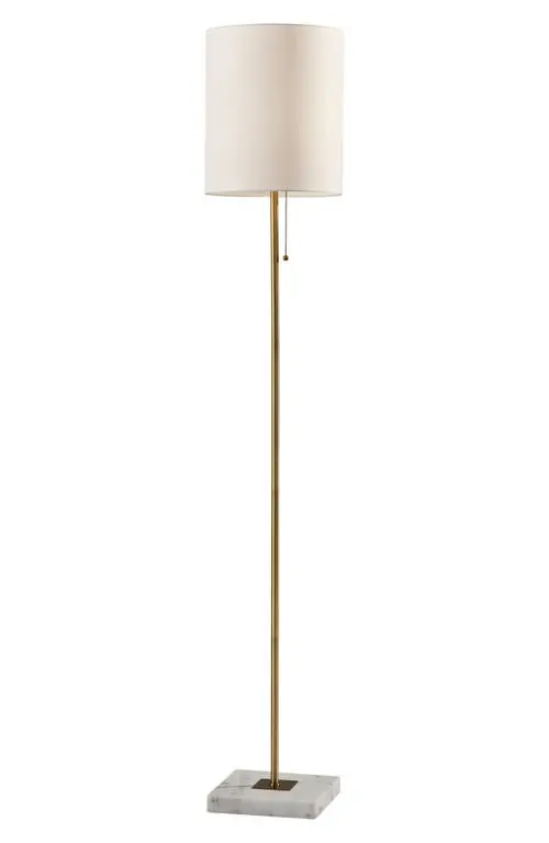 ADESSO Fiona Floor Lamp - Antique Brass