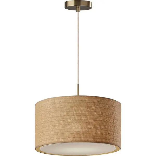 ADESSO Harvest Large Pendant Light - Antique Brass