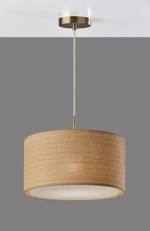 ADESSO Harvest Large Pendant Light - Antique Brass