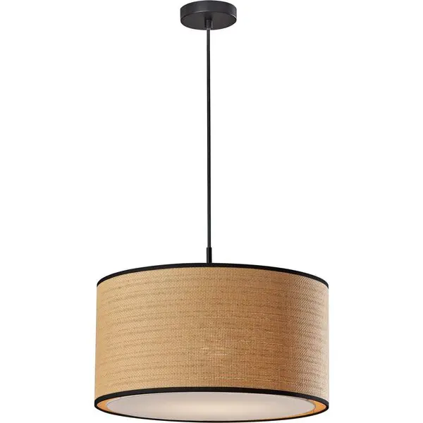 ADESSO Harvest Large Pendant Light - Black
