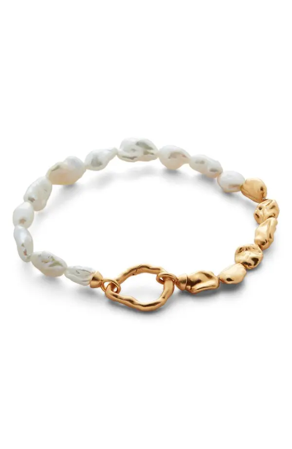 Monica Vinader Keshi Pearl Necklace