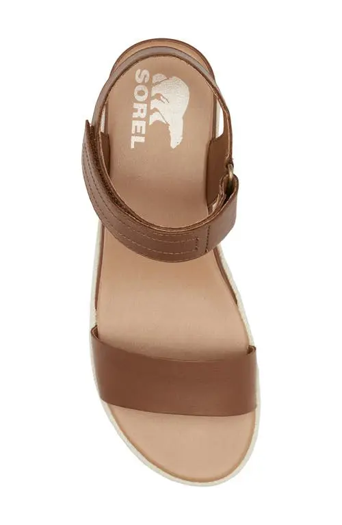 Sorel Cameron Flatform Sandal - Velvet Tan/chalk