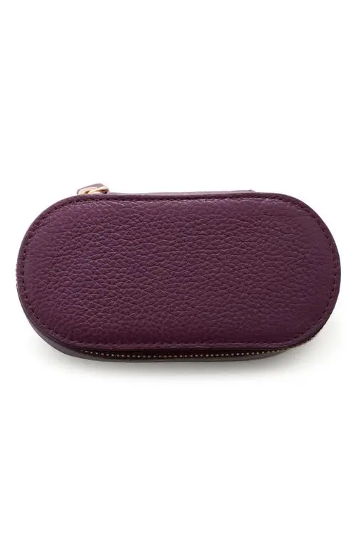 Monica Vinader Mini Leather Jewelry Case - Aubergine