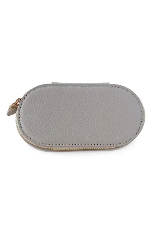 Monica Vinader Mini Leather Jewelry Case - Pebble Grey