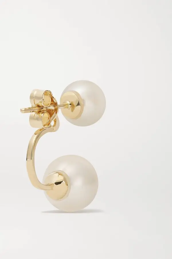 Mateo 14-karat Pearl Earrings - Gold