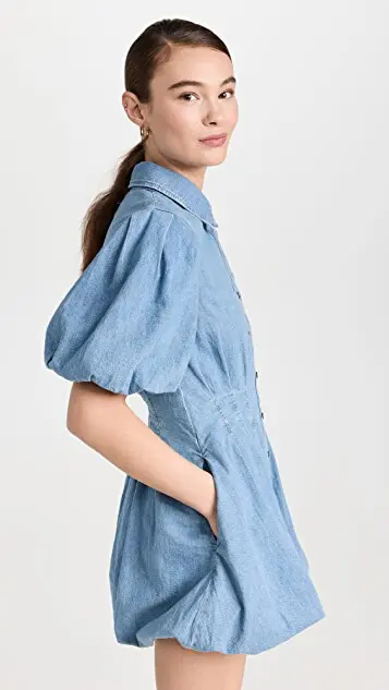 Simkhai Ciara Denim Shirting Dress