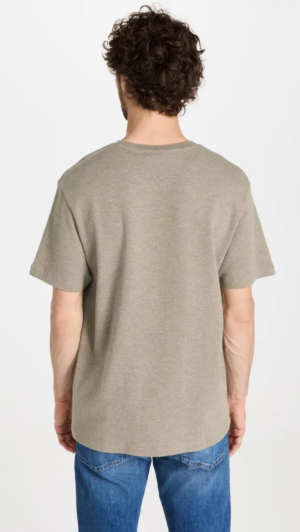 FRAME Duo Fold Tee - Heather Dark Beige