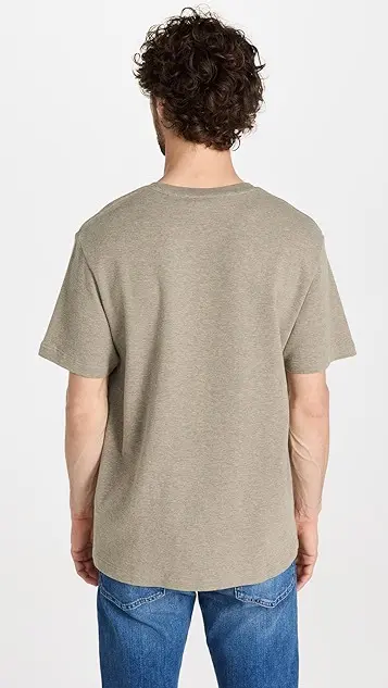 FRAME Duo Fold Tee - Heather Dark Beige