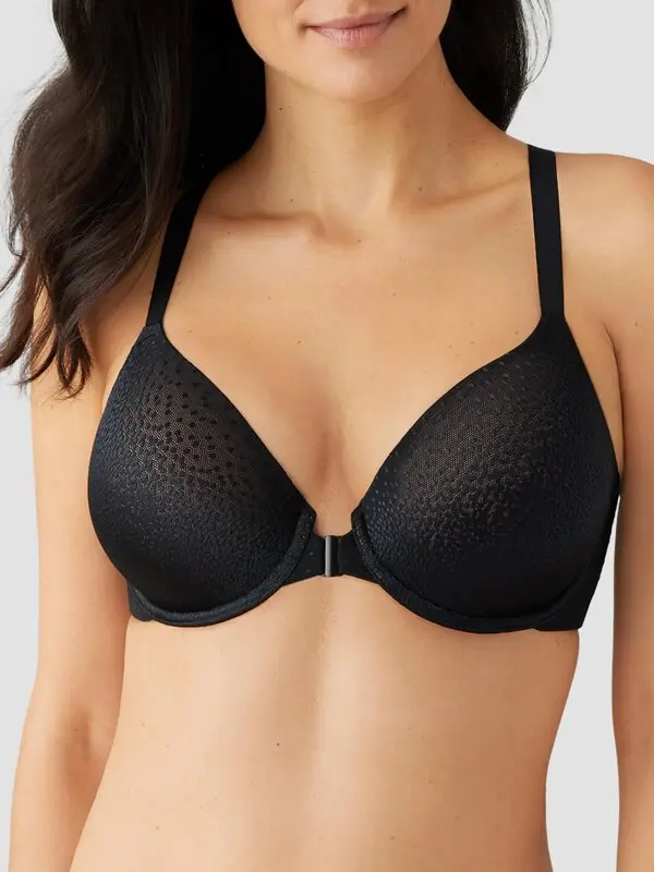 Wacoal Back Appeal Front-close T-shirt Bra - Black