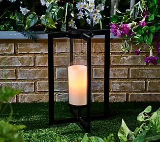 SCOTT LIVING 15' Outdoor Metal Lantern With Led Candle - One-color