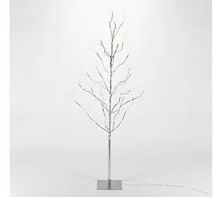 GERSON INTERNATIONAL 5ft Modern Organic Tree With Warm Led Lights Gerson Co - One-color