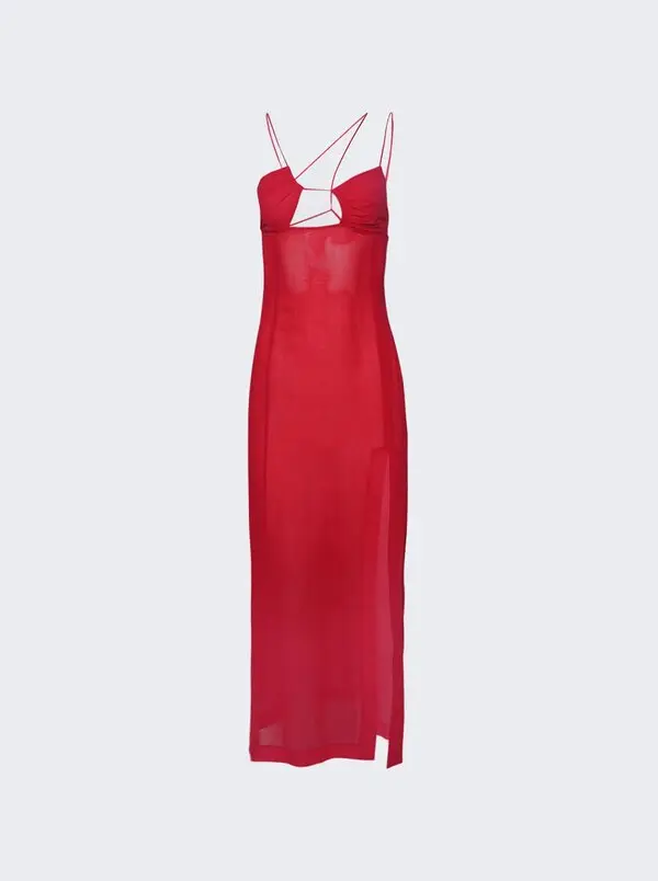 NENSI DOJAKA Asymmetric Bra Maxi Dress