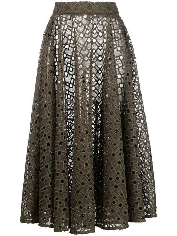 ATU BODY COUTURE Eyelet-detail Skirt