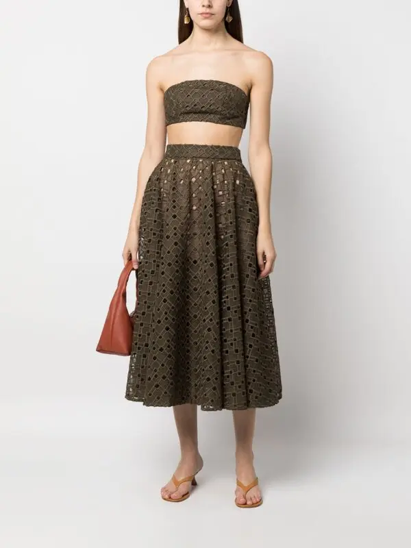 ATU BODY COUTURE Eyelet-detail Skirt