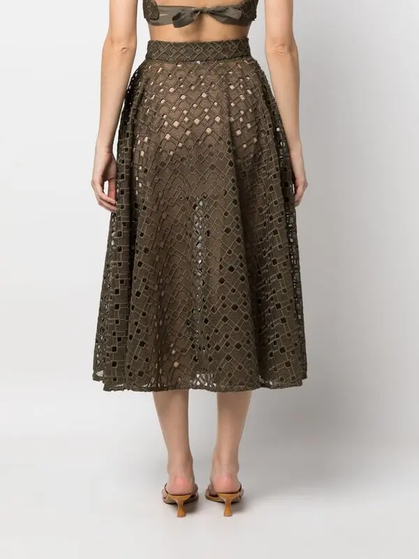 ATU BODY COUTURE Eyelet-detail Skirt