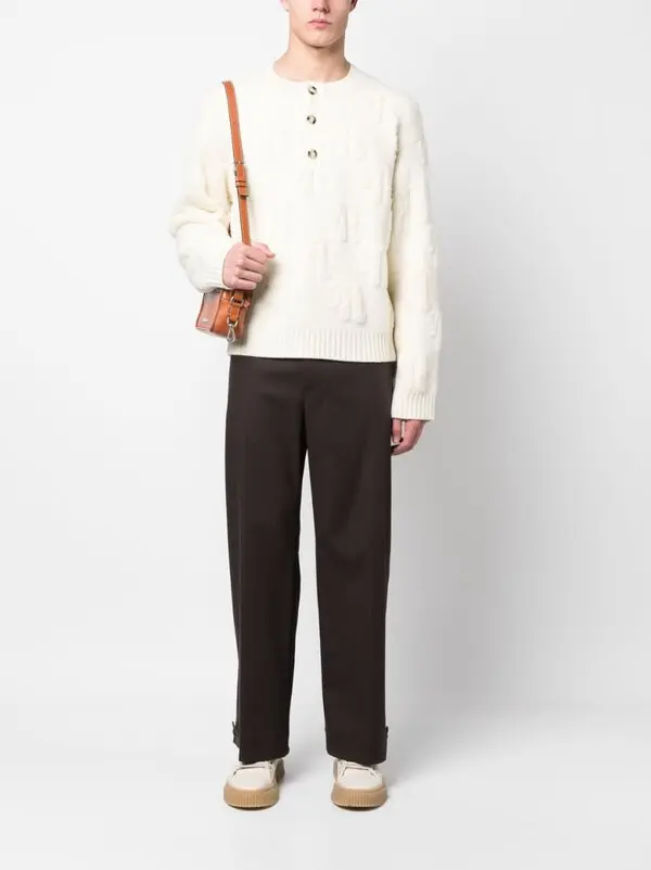 Nanushka Raised-logo Crew-neck Jumper