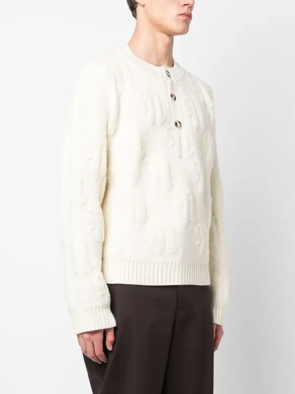 Nanushka Raised-logo Crew-neck Jumper